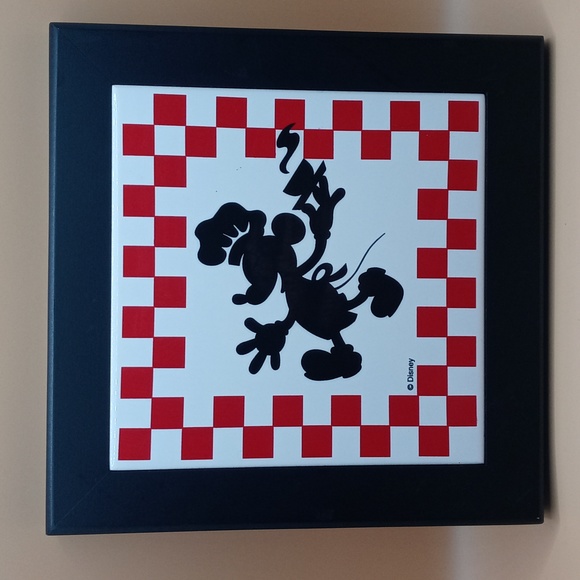 Disney | Kitchen | Disney Mickey Mouse Wall Art Tile Trivet ...